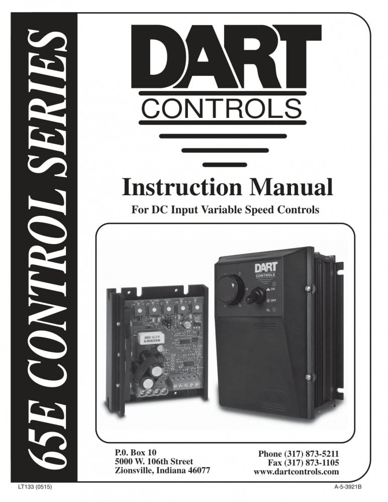 DART 65E Series manual page 1