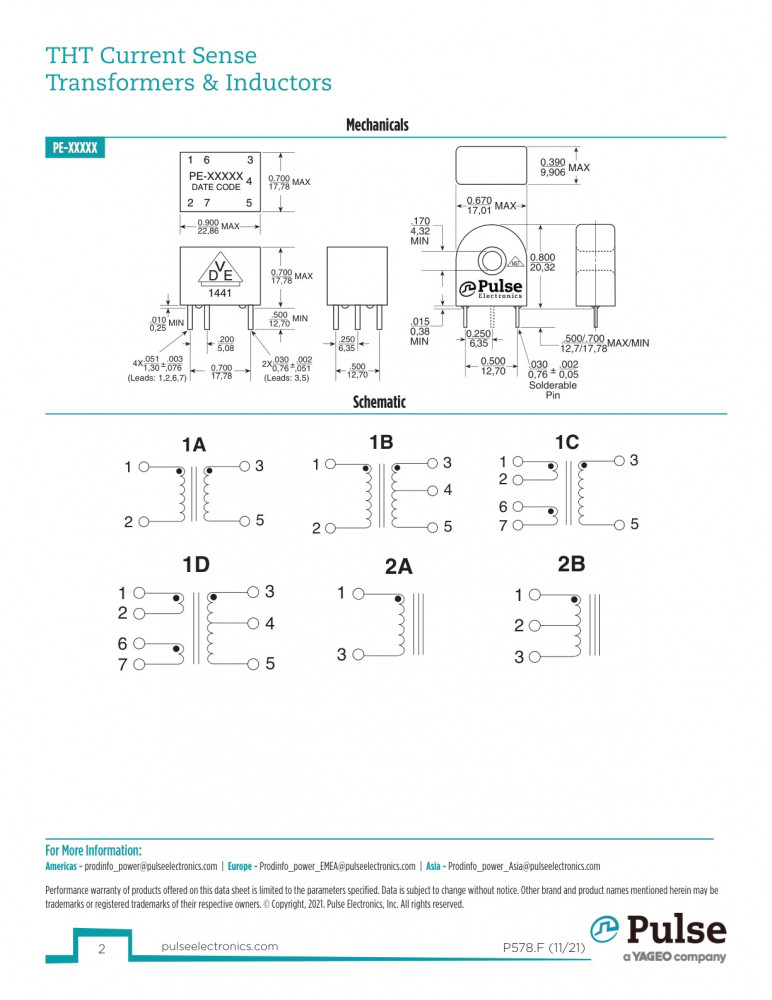 PE-63587NL technical document page 2