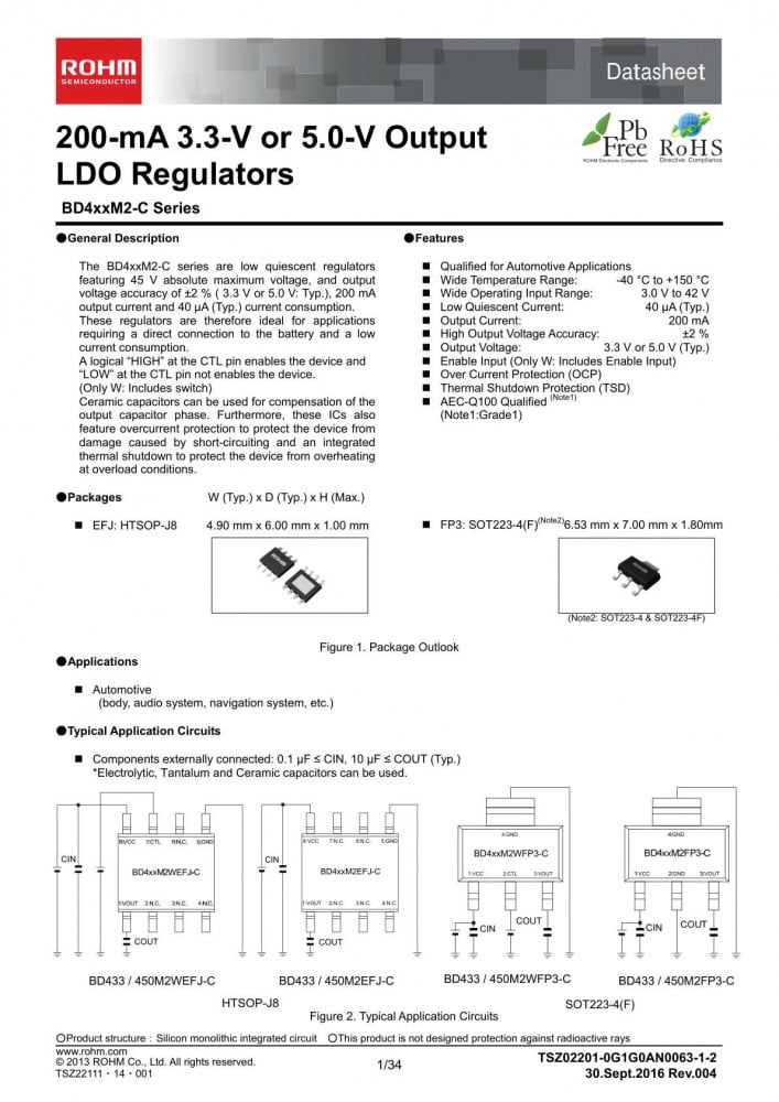 BD450M2FP3-CE2 datasheet page 1