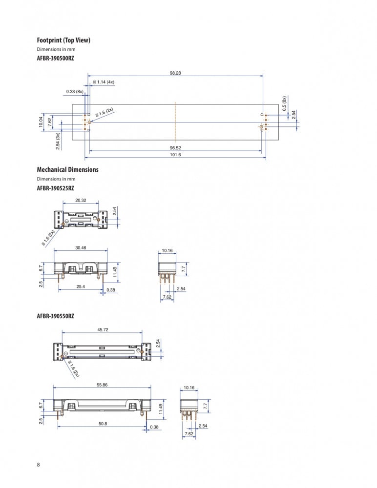 AFBR-390550RZ datasheet page 8