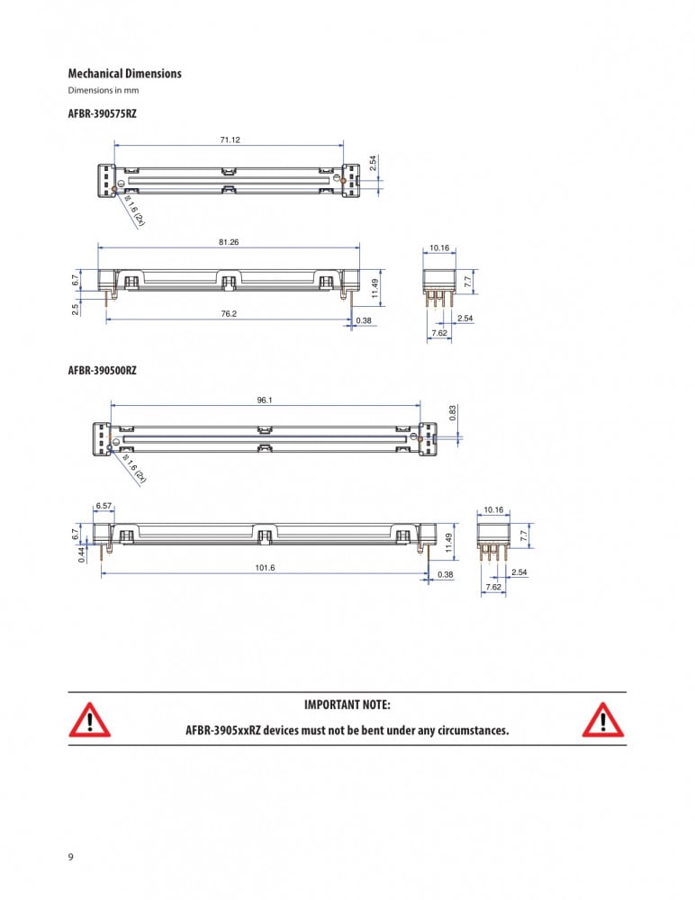 AFBR-390550RZ datasheet page 9