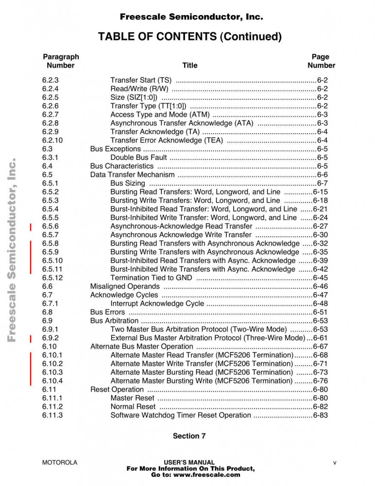 MCF5206 technical manual page 10