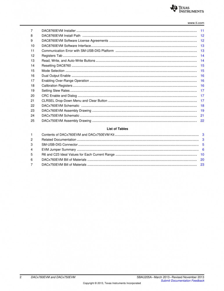 DACx760EVM document preview, page 2