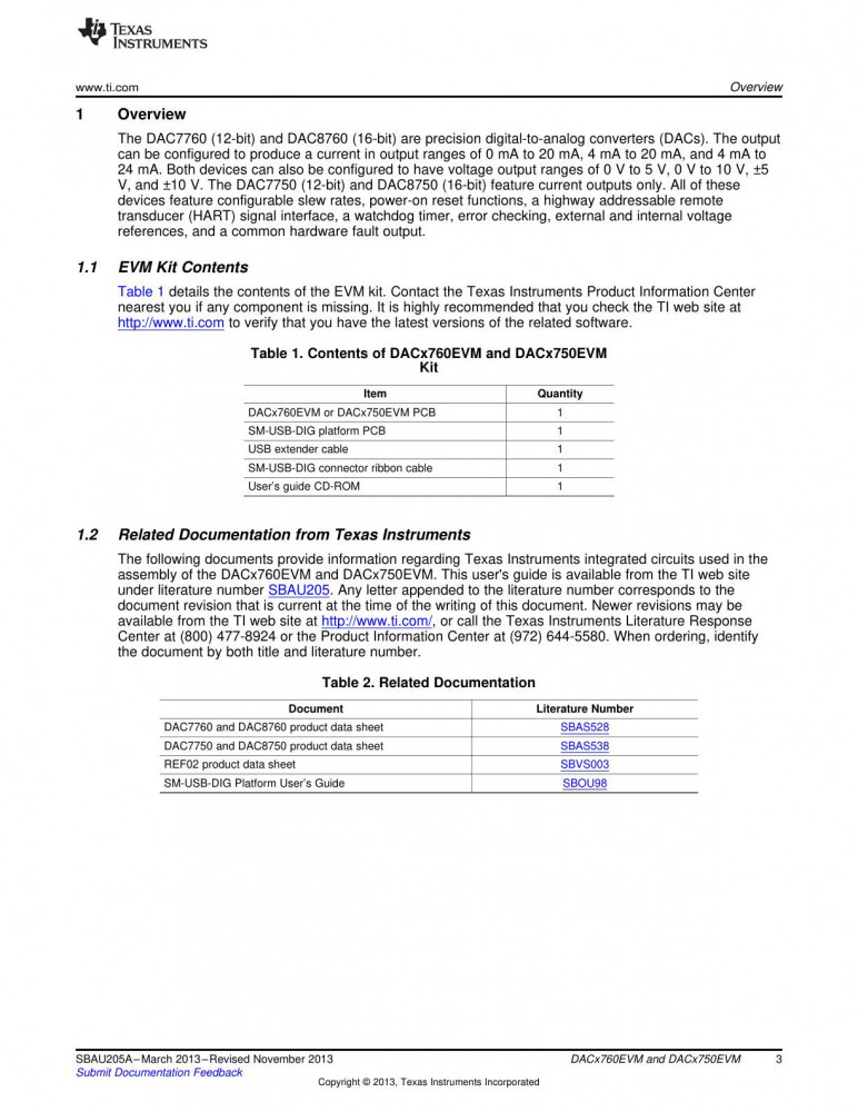 DACx760EVM document preview, page 3