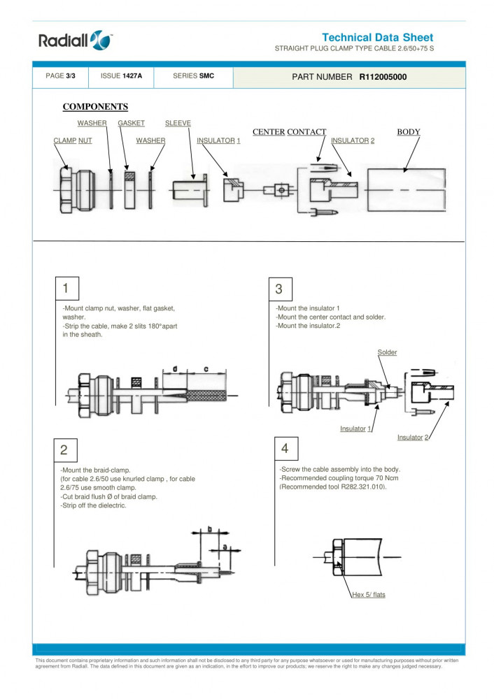 Radiall R112005000 datasheet, page 3