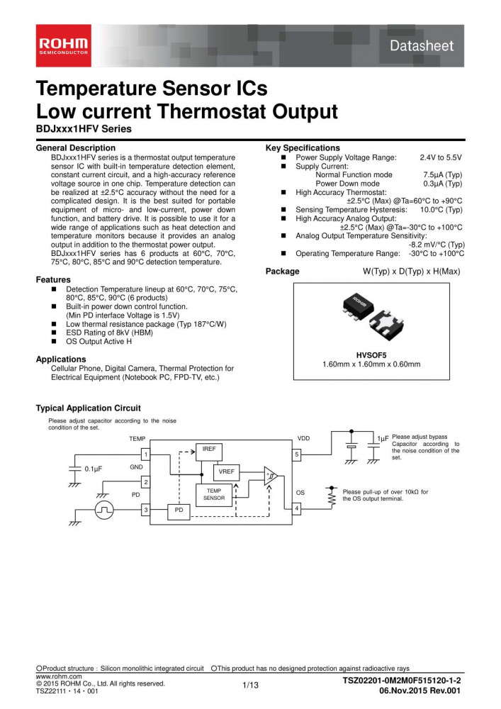 BDJ0601HFV-TR datasheet page 1