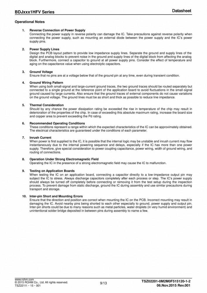 BDJ0601HFV-TR datasheet page 9