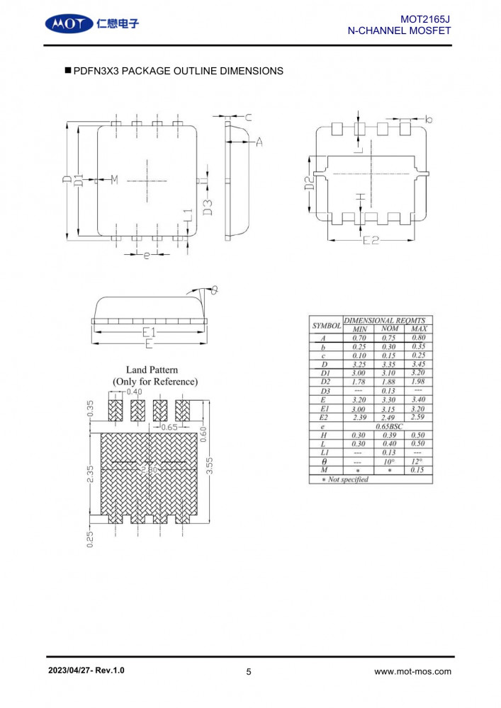 MOT2165J datasheet page 5
