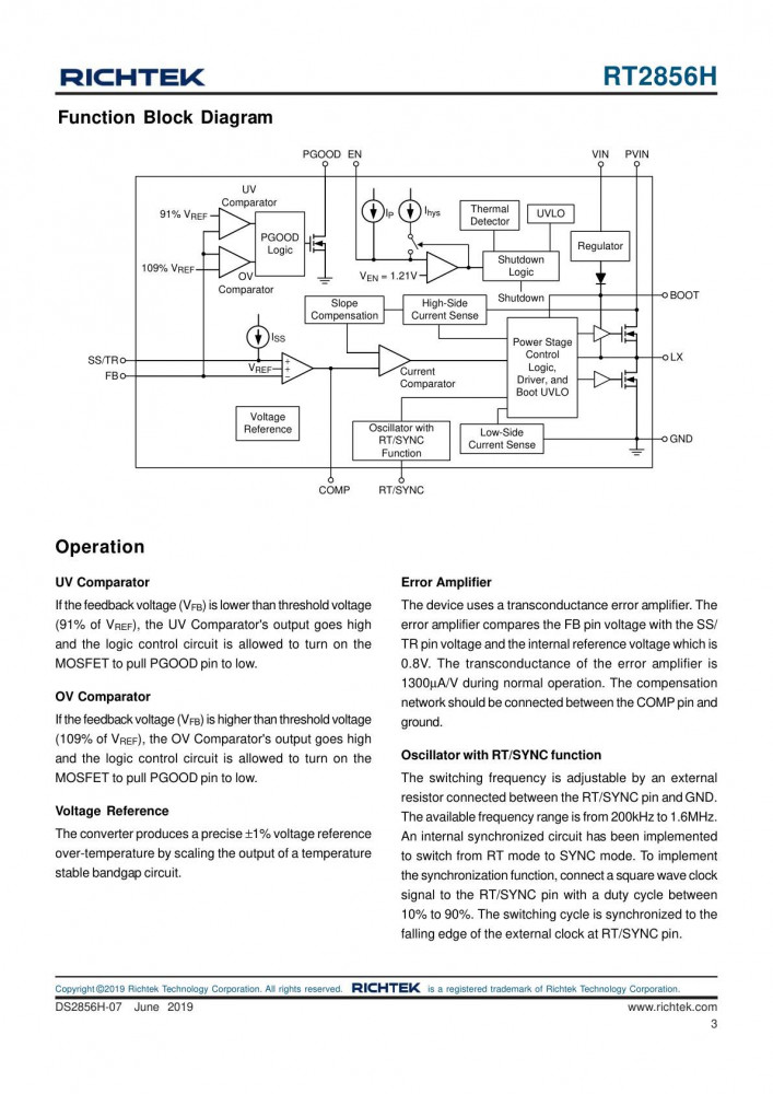 RT2856H datasheet page 3