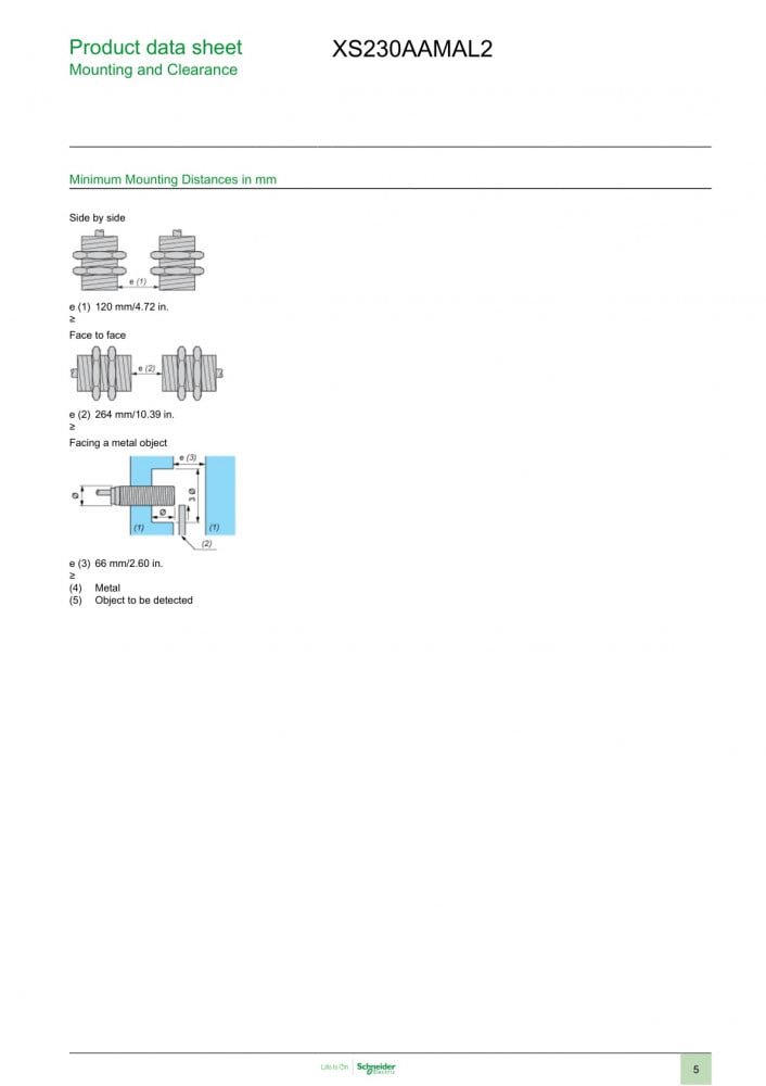 XS230AAMAL2 technical document page 5