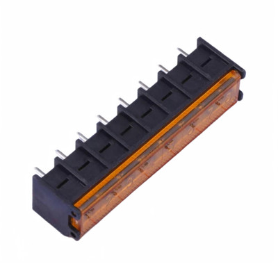 DORABO DBT50G-7.62-7P-BK-P Barrier Blocks Chip – 7.62mm Pitch 7-Pin Black PCB Terminal Block