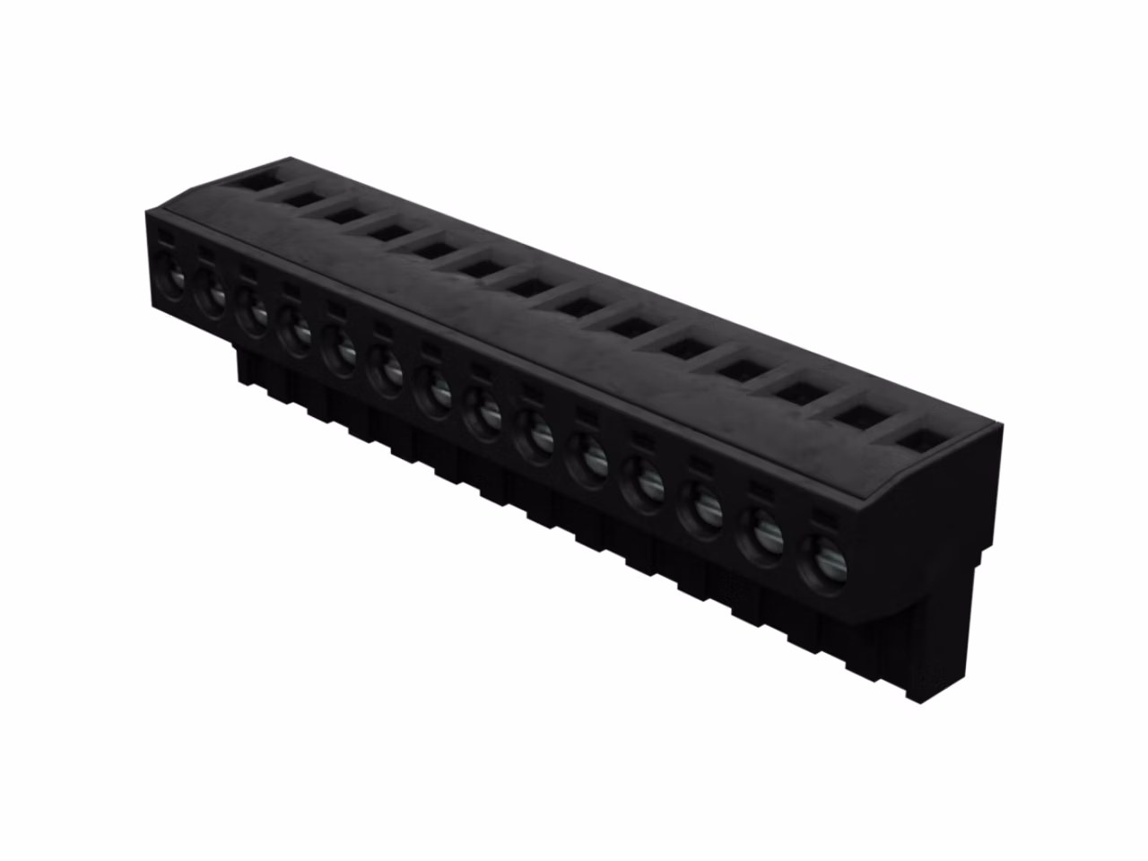 5.08mm Pitch Eurostyle Horizontal Plug, with Reverse Imprinting, Black, 14 Circuits for sale