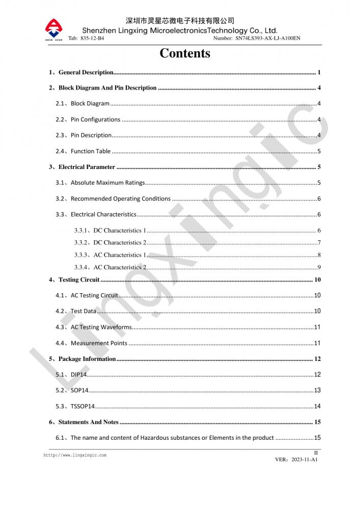 SN74LS393 datasheet page 2