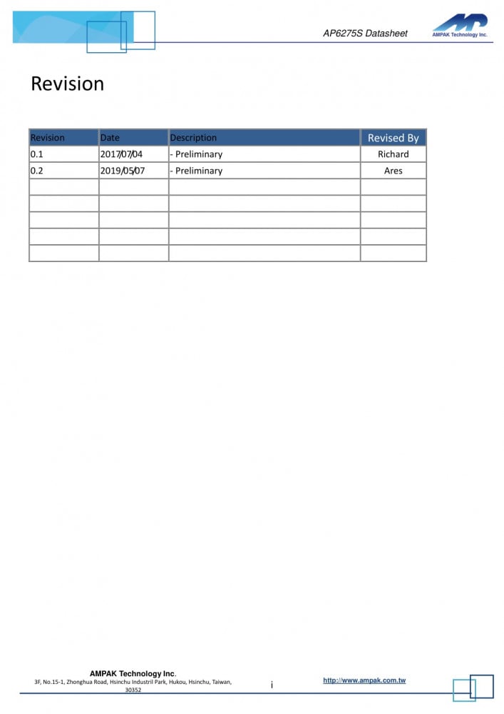 AP6275S datasheet page 3