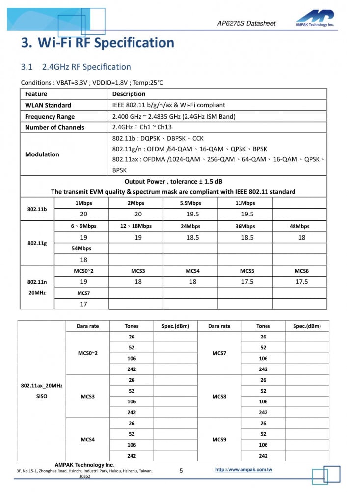 AP6275S datasheet page 8