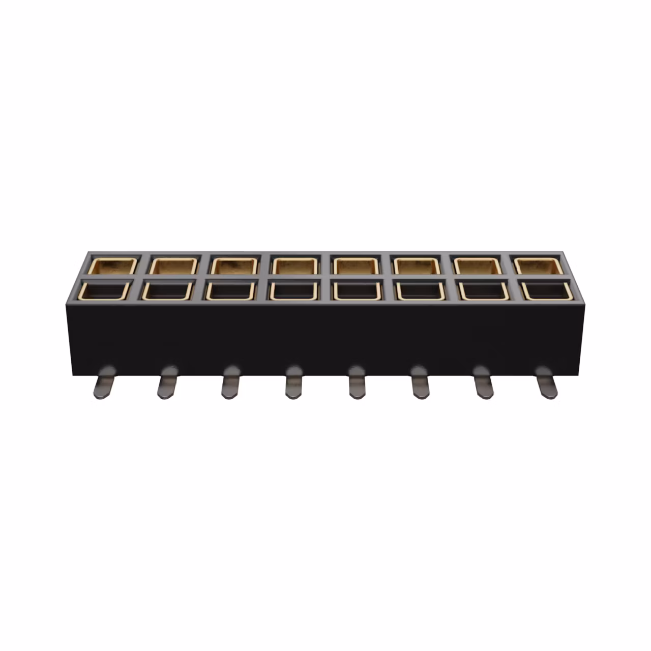 2.00mm Pitch Milli-Grid Receptacle, Surface Mount, Bottom Entry, 0.38µm Gold (Au) Plating, 16 Circuits, Tube, Lead-Free for sale