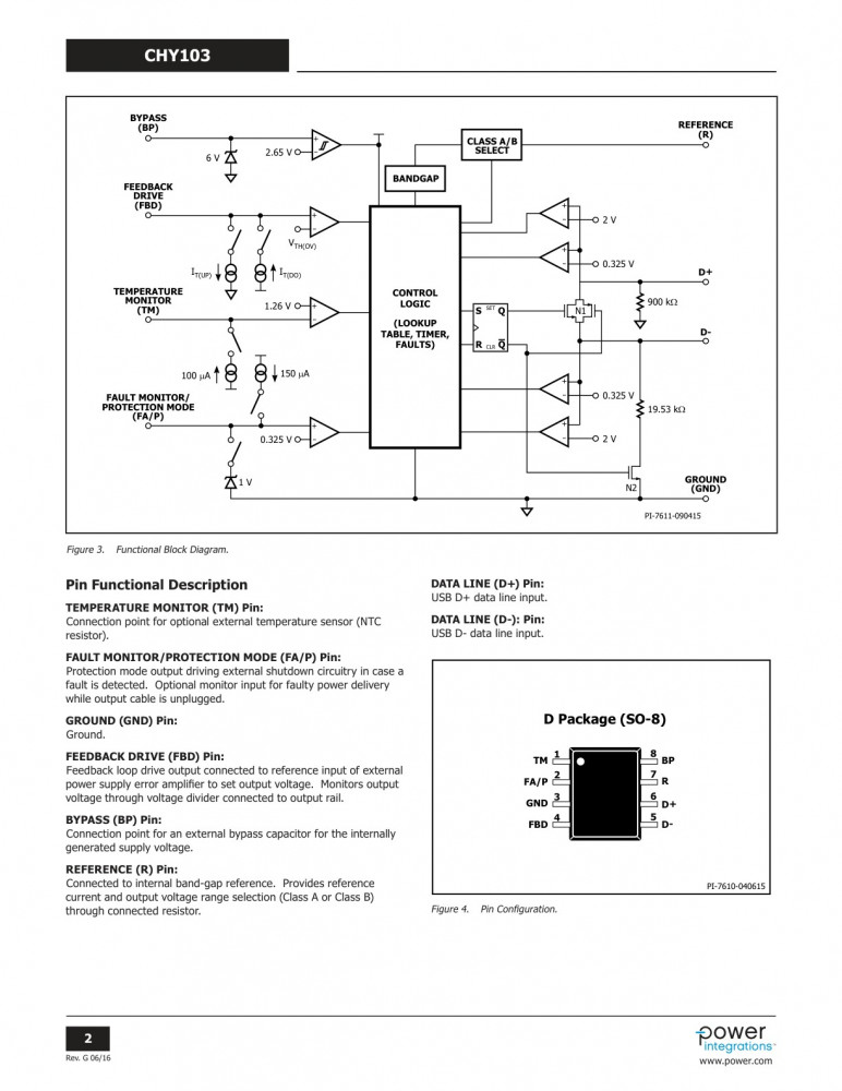 CHY103D-TL technical document page 2