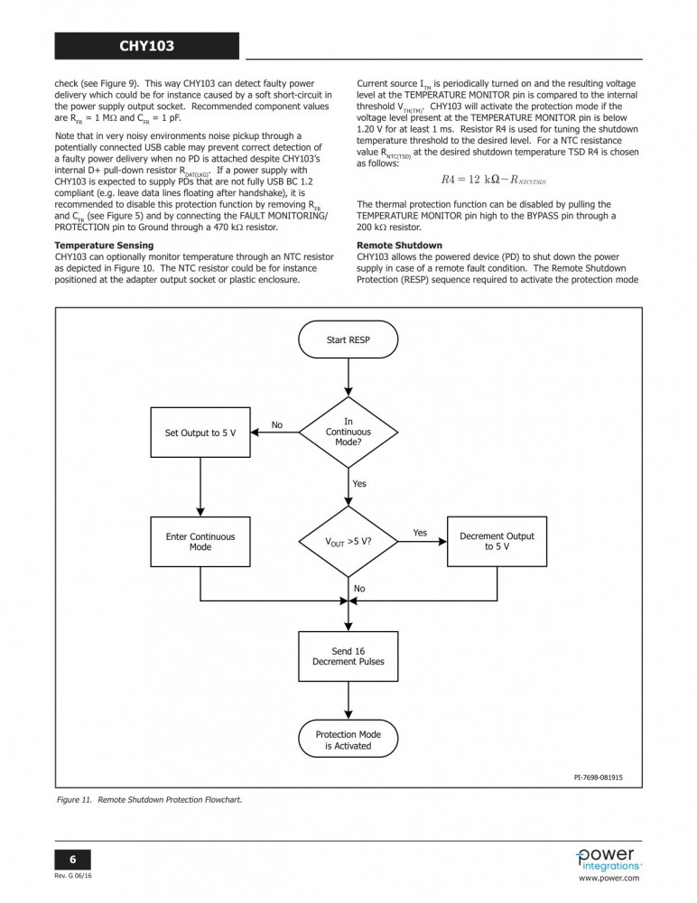 CHY103D-TL technical document page 6