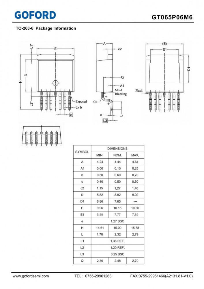GT065P06M6 datasheet page 6