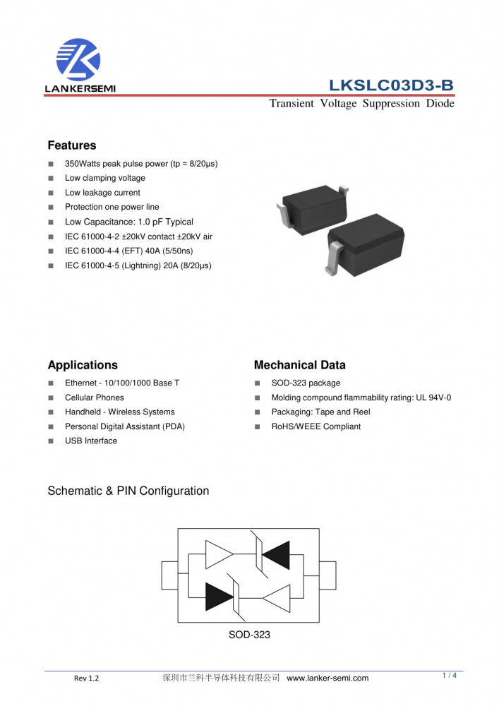 LKSLC03D3-B datasheet page 1