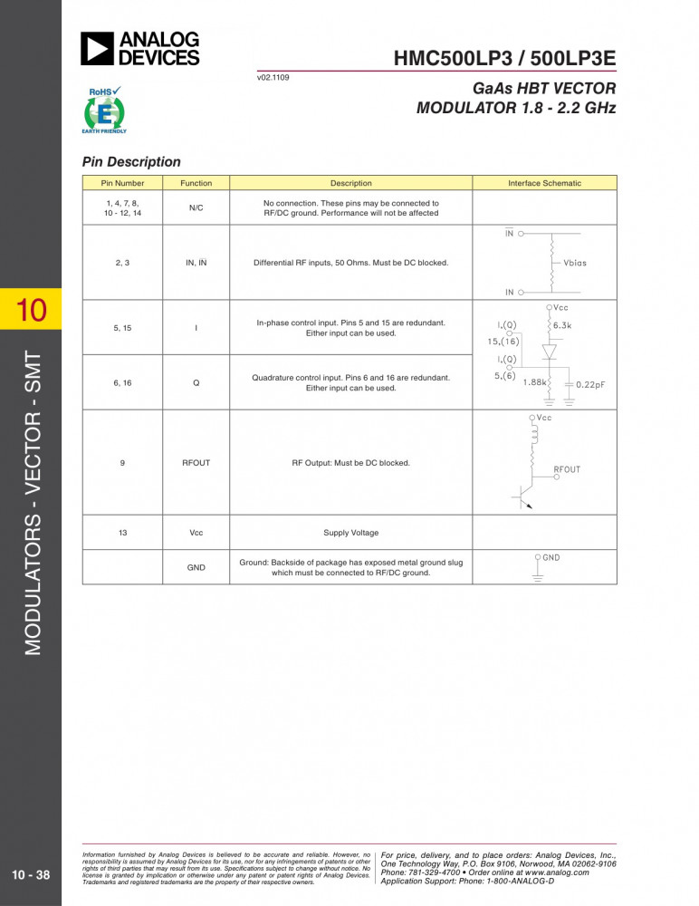 HMC500LP3E datasheet page 5