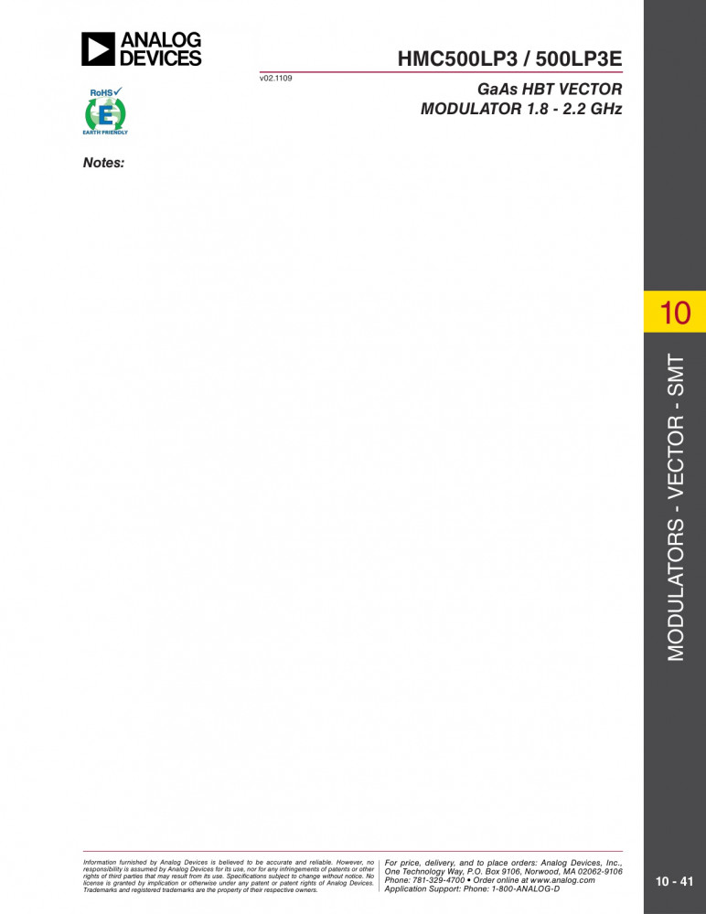 HMC500LP3E datasheet page 8