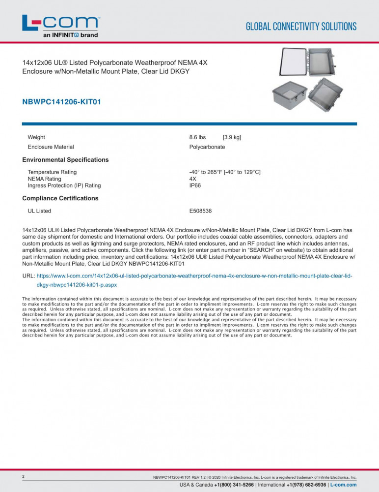 NBWPC141206-KIT01 technical document page 2