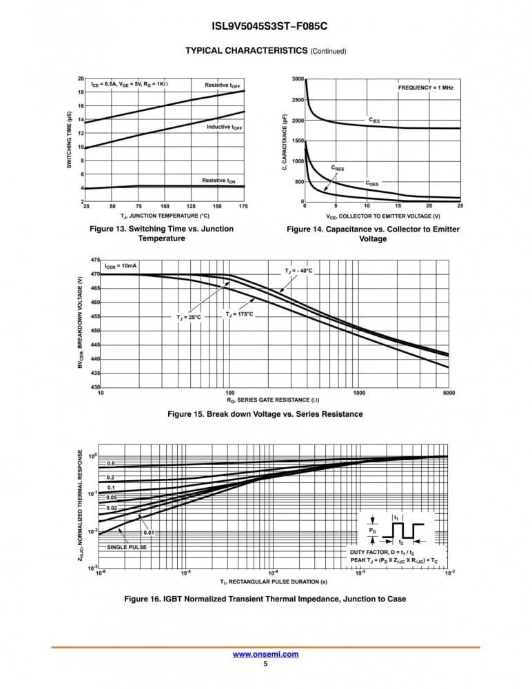 ISL9V5045S3ST-F085C datasheet page 5