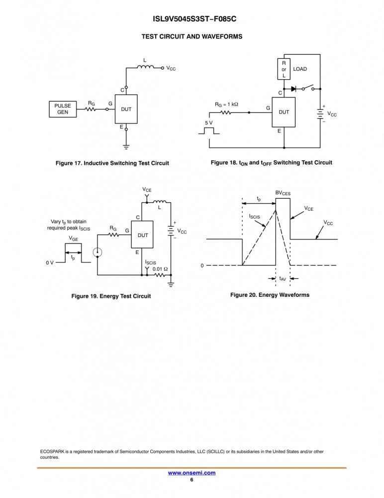 ISL9V5045S3ST-F085C datasheet page 6