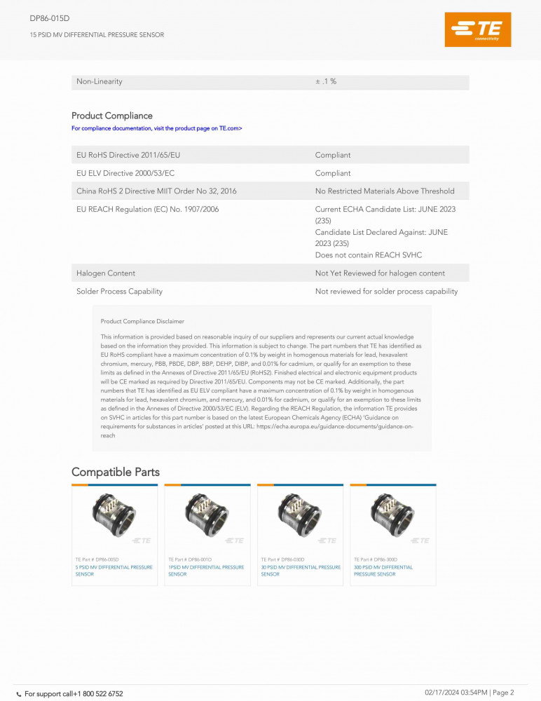 DP86 datasheet page 2