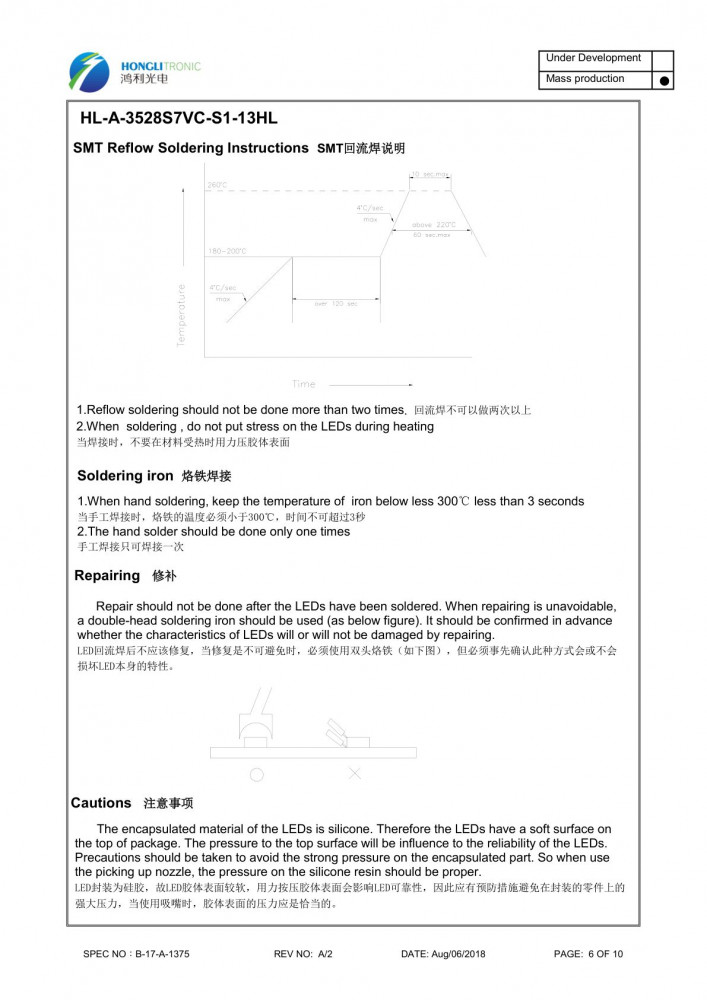 HL-A-3528S7VC-S1-13HL datasheet page 6