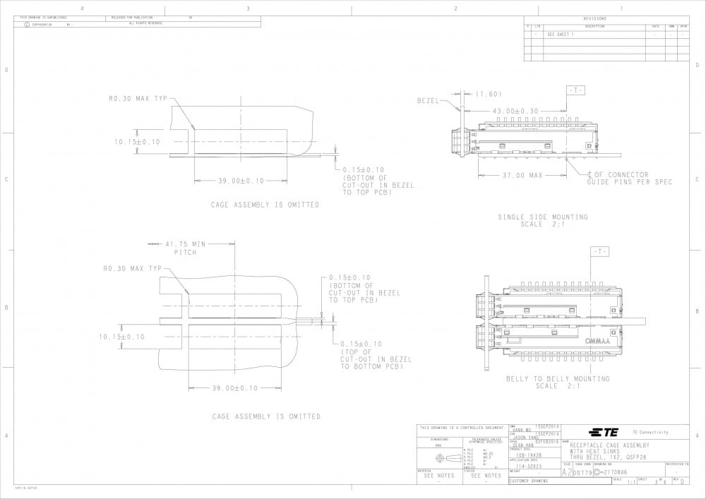TE Connectivity 2170806-1 drawing sheet 3