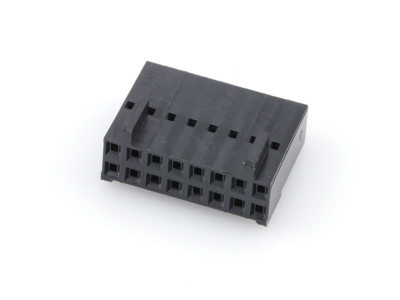 2.54mm Pitch SL Crimp Housing, Dual Row, Version F, 16 Circuits, Black for sale