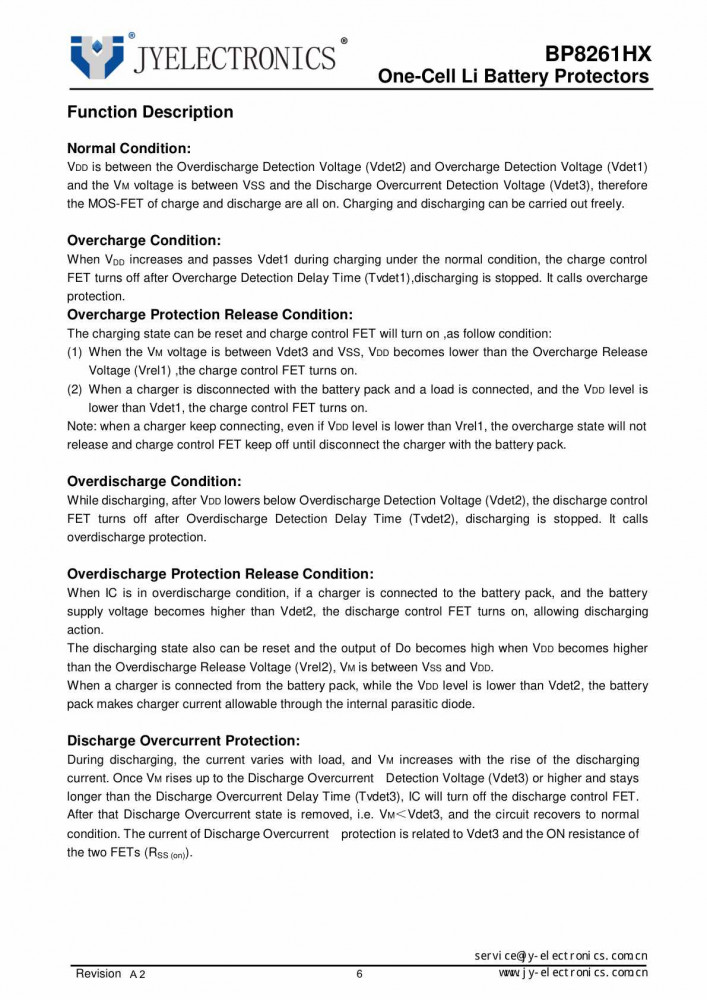 BP8261HX datasheet page 6