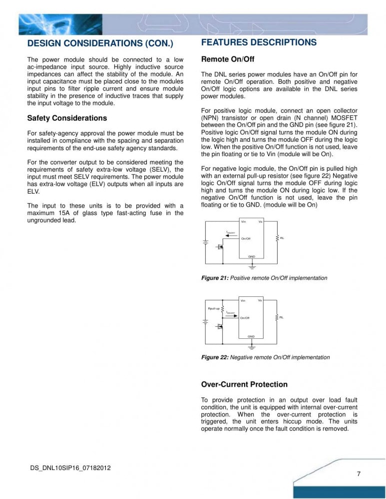 DELTA DNL10S0A0S16PFD datasheet page 7