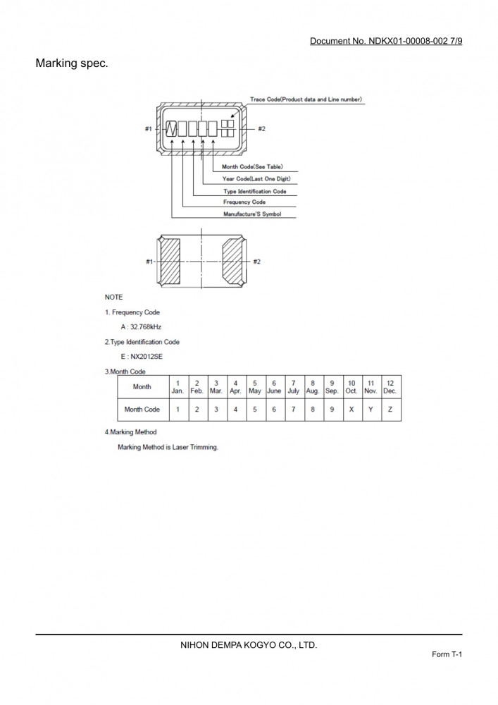 NX2012SE datasheet page 7
