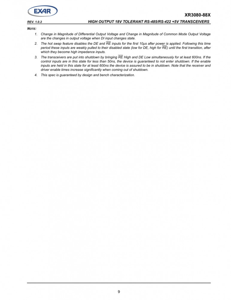 XR3087XID-F datasheet page 9