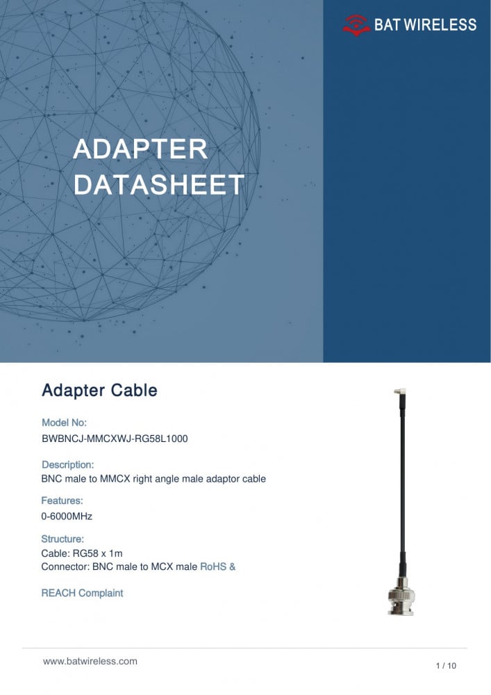 BWBNCJ-MMCXWJ-RG58L1000 datasheet page 1
