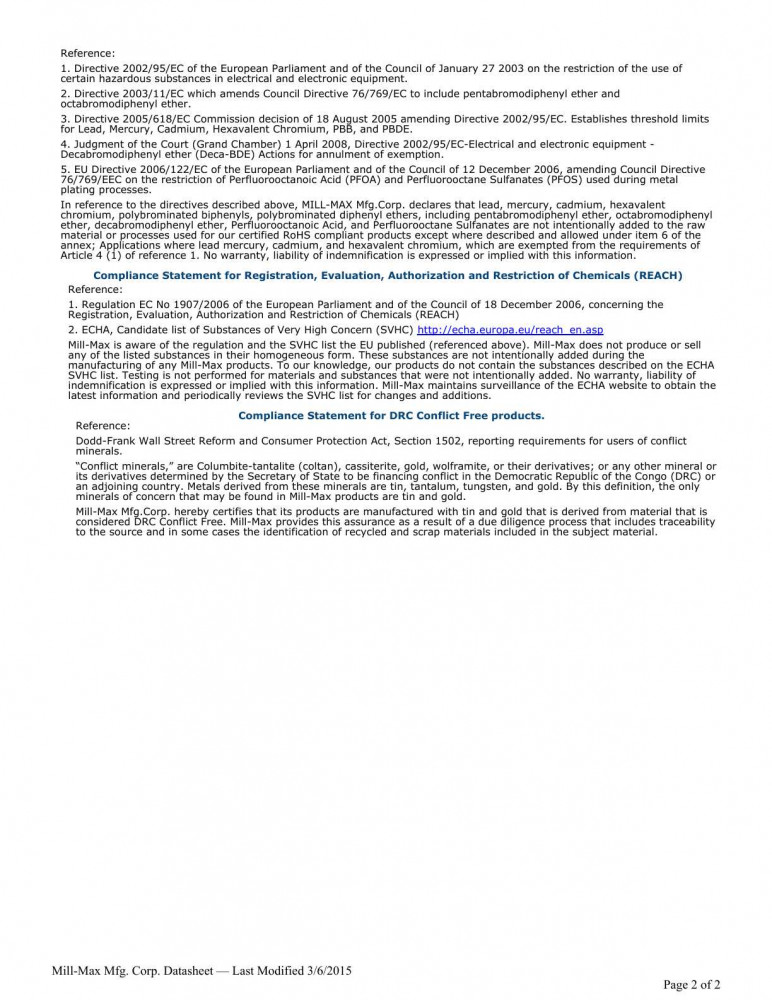 Mill-Max 0700-0-00-21-00-00-03-0 technical document page 2