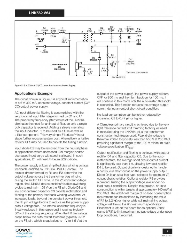 LNK563GN datasheet page 4