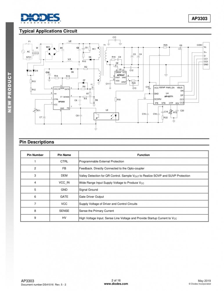 AP3303S9-13 datasheet page 2