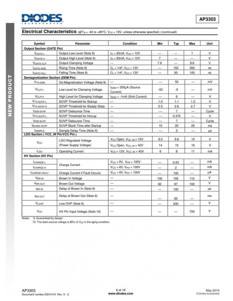 AP3303S9-13 datasheet page 6