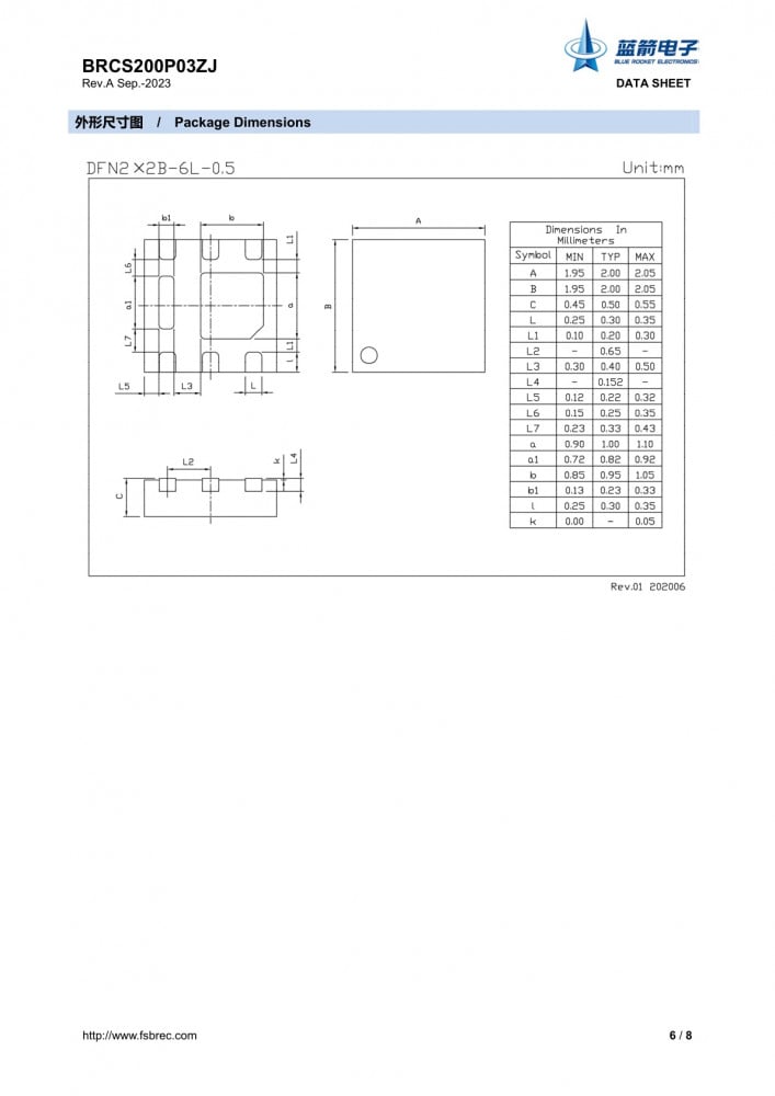 BRCS200P03ZJ datasheet page 6