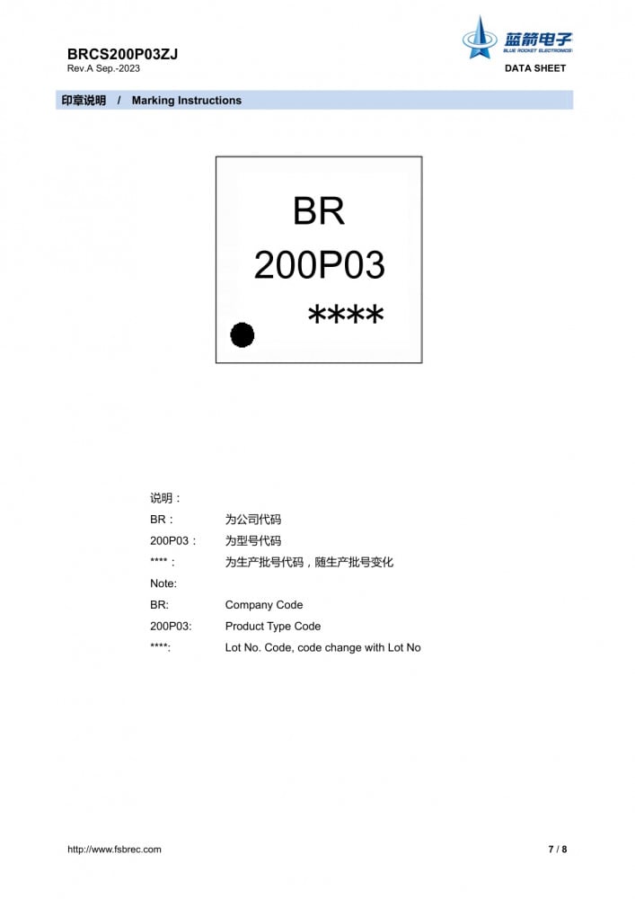 BRCS200P03ZJ datasheet page 7