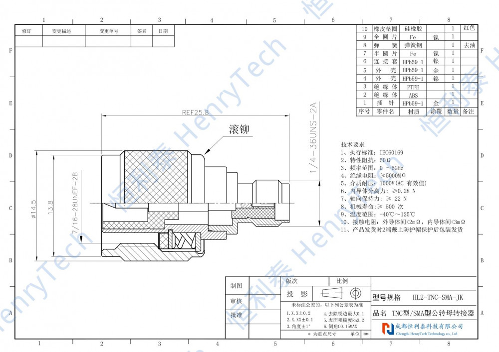HL2-TNC-SMA-JK technical document preview