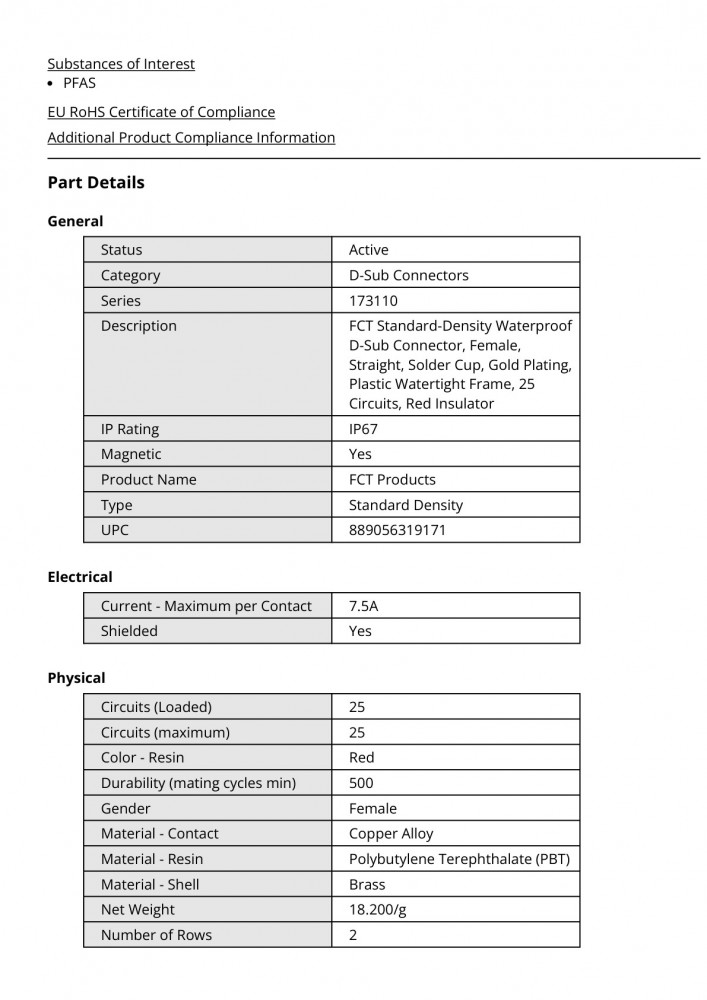 MOLEX 1731100009 drawing page 2