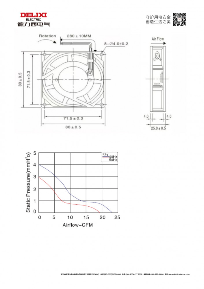 DHAFG8025HA2BL specification document page 3