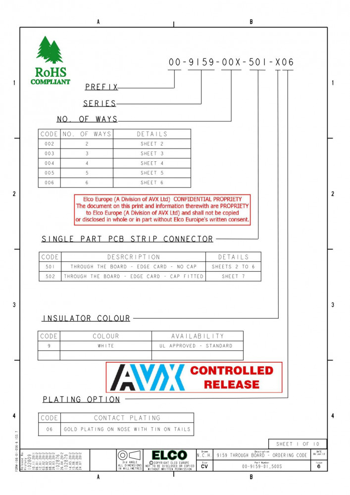 9159 series drawing page 1