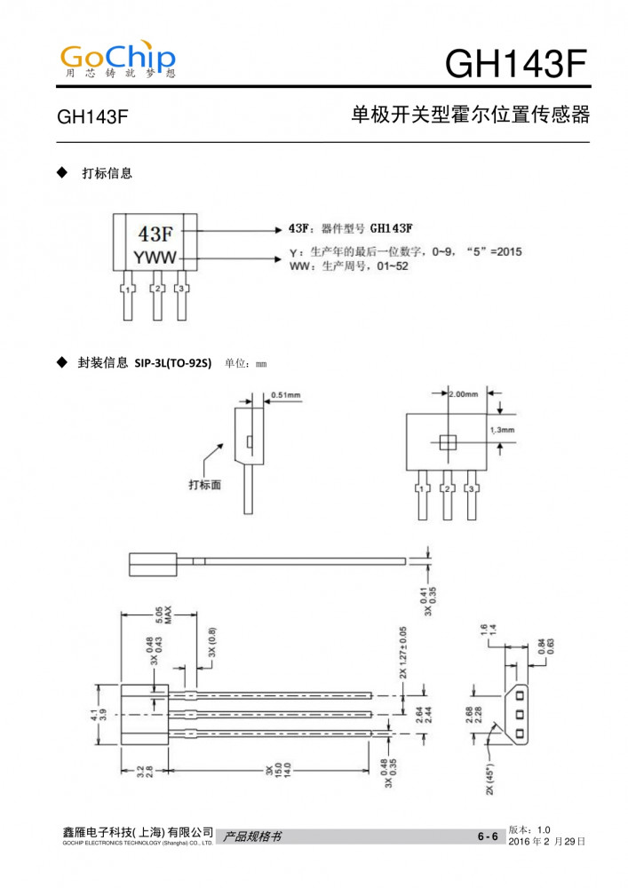 GH43F datasheet page 6