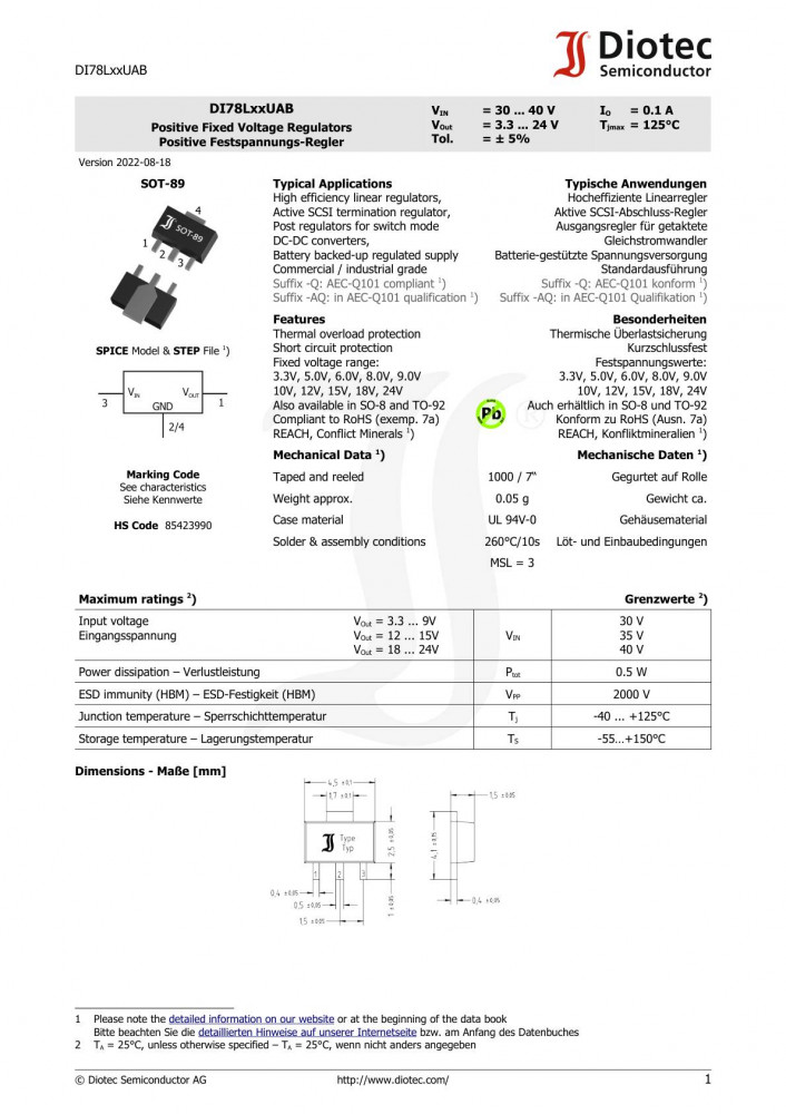 DIOTEC document page 1
